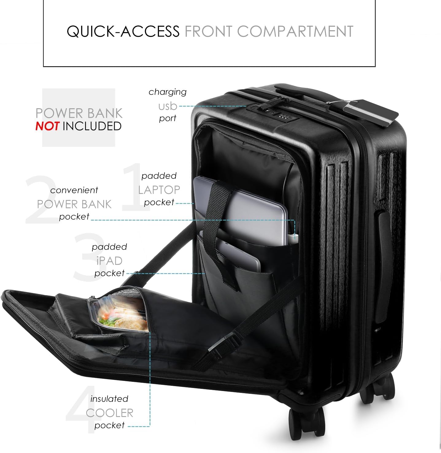 TravelArim® 20 Inch Carry On Luggage — Sanders Collection